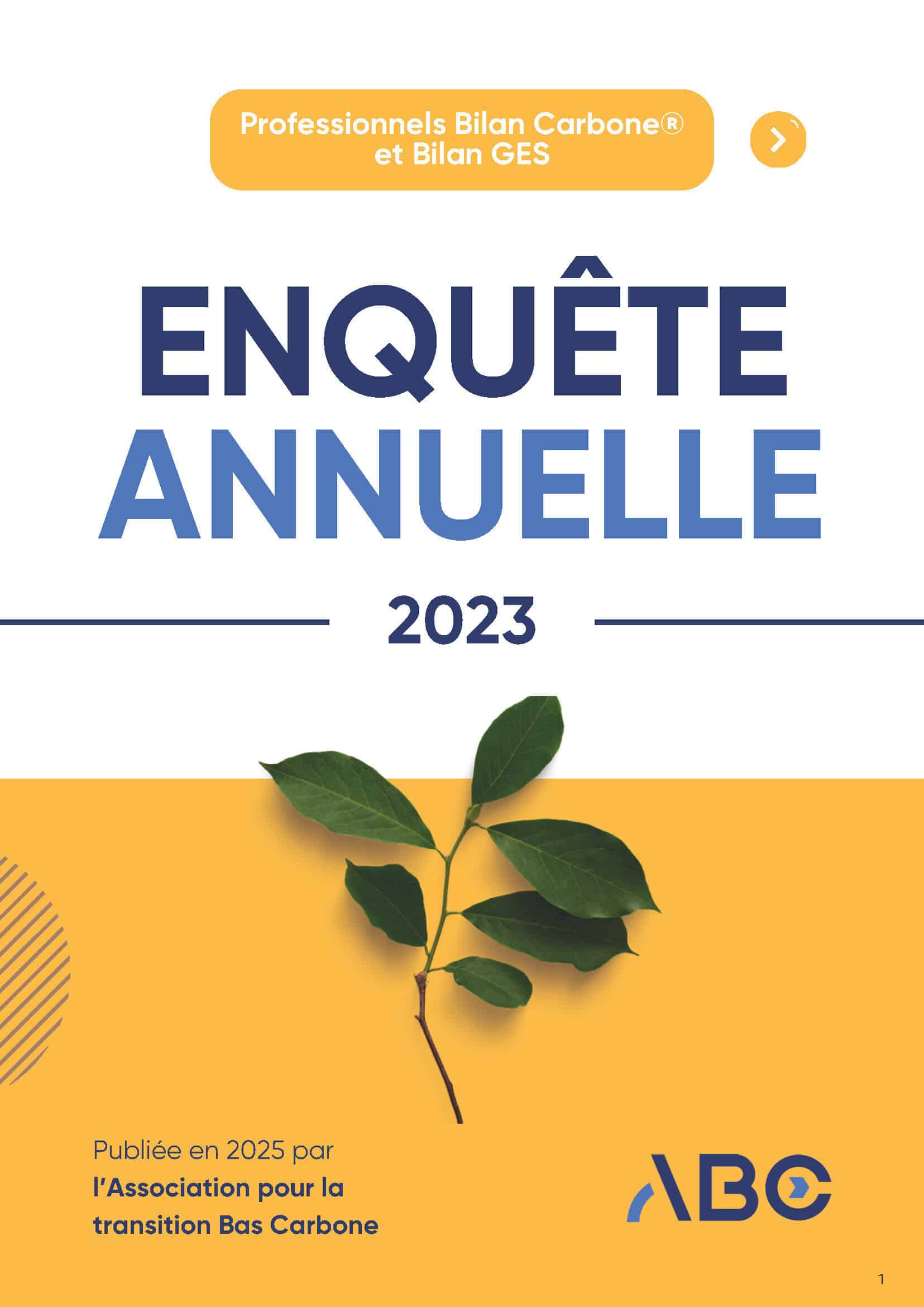 Bilan Carbone®- Enquête annuelle (2023) - Association pour la transition Bas Carbone